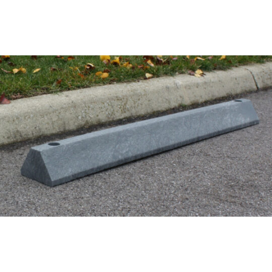 6' Plastic Parking Block Deluxe 72" L X 7" W X 4.5" H - Innoplast